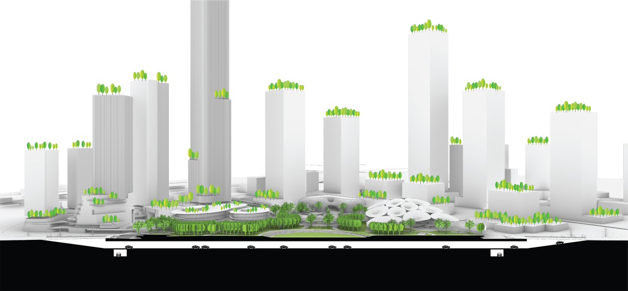 Jinqiao Central Park | Ballistic Architecture Machine