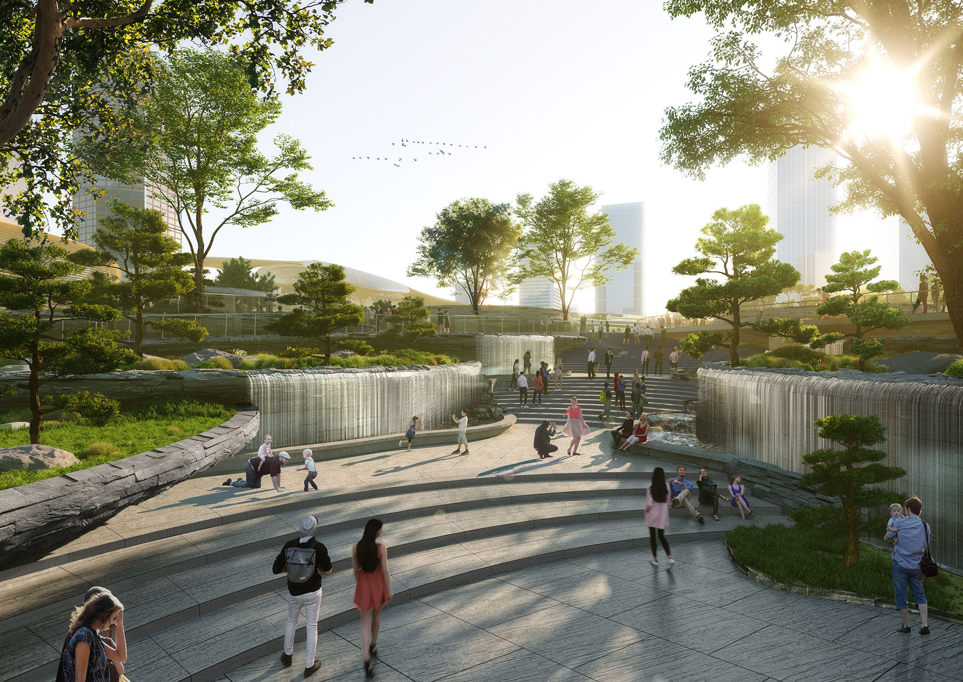 Jinqiao Central Park | Ballistic Architecture Machine